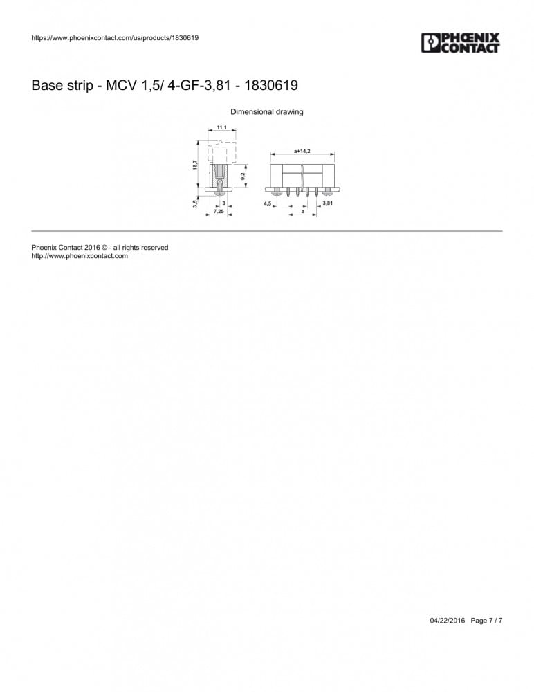 Phoenix Contact 1830619 product documentation page 7