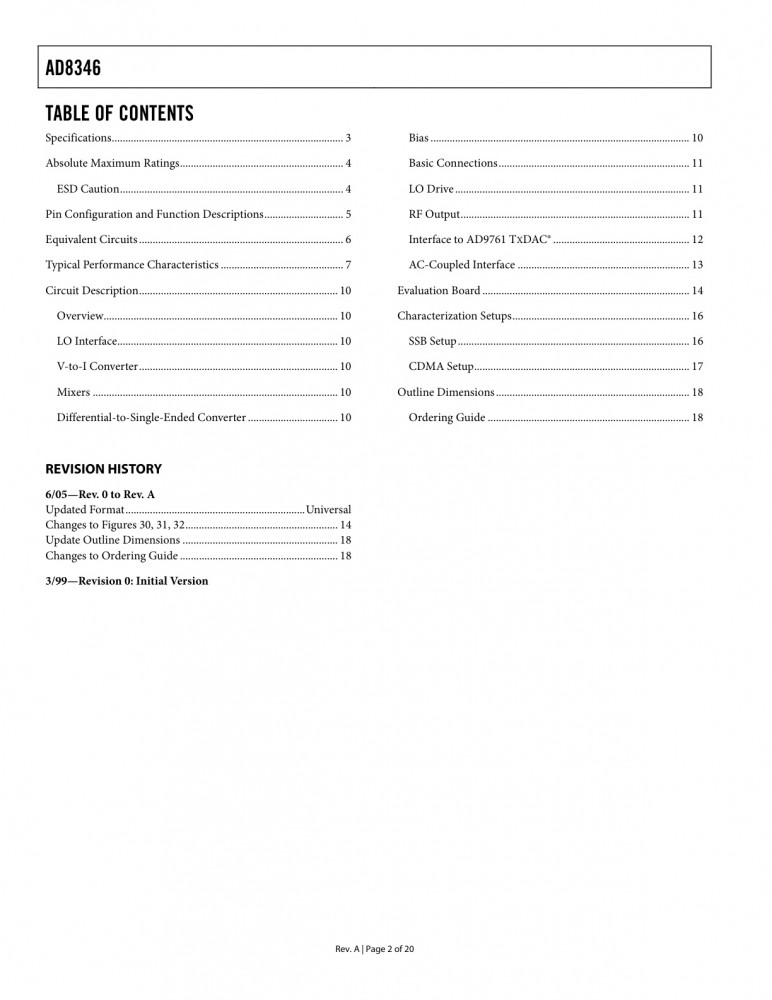AD8346 datasheet page 2