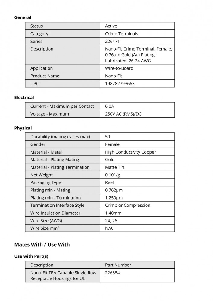 Product document page 2