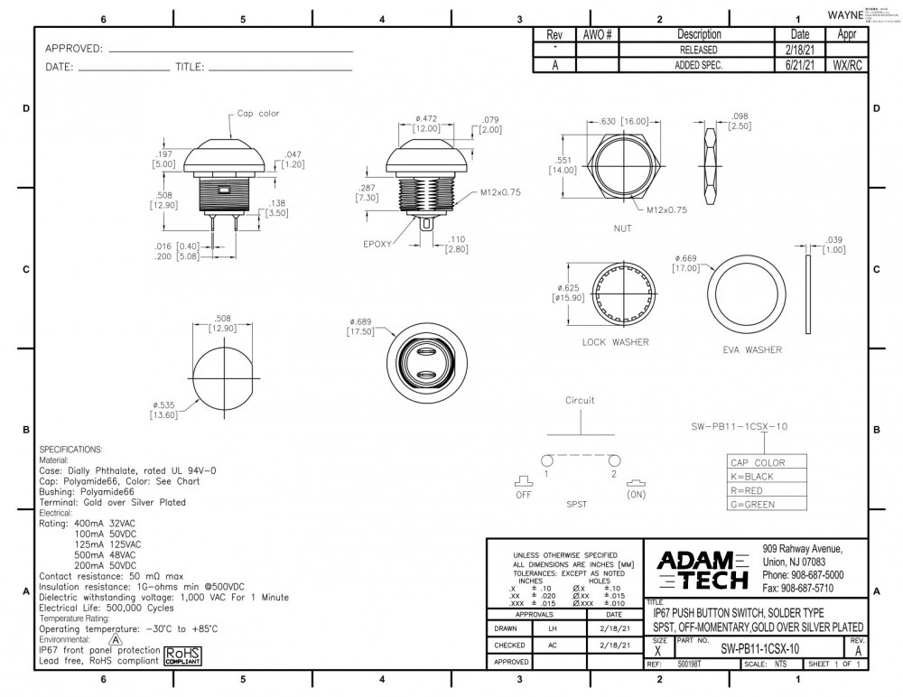 SW-PB11-1CSX-10 product document image