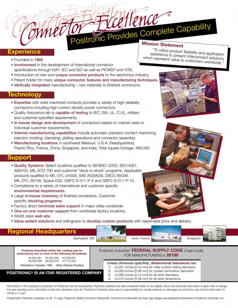 Amphenol Positronic catalog page 2