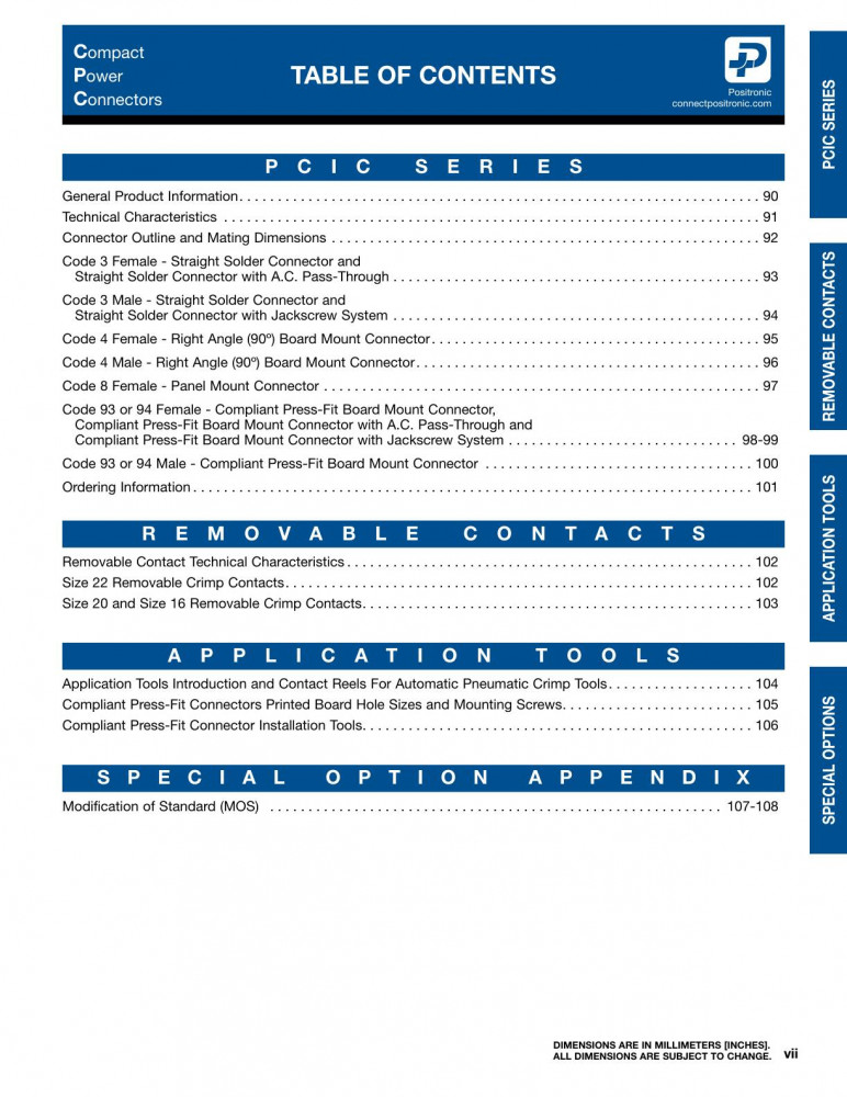 Amphenol Positronic catalog page 9