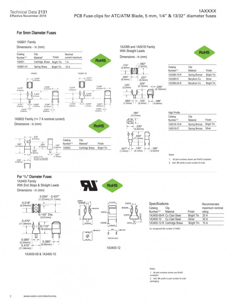 Eaton fuse clip bulletin page 2