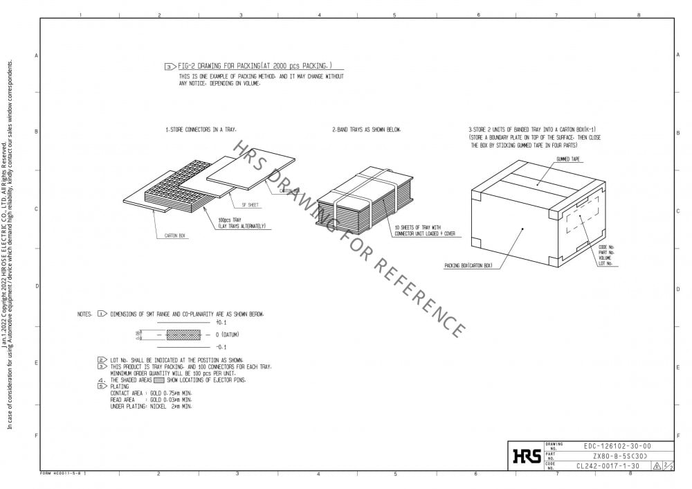 HRS ZX80-B-5S(30) technical drawing page 2