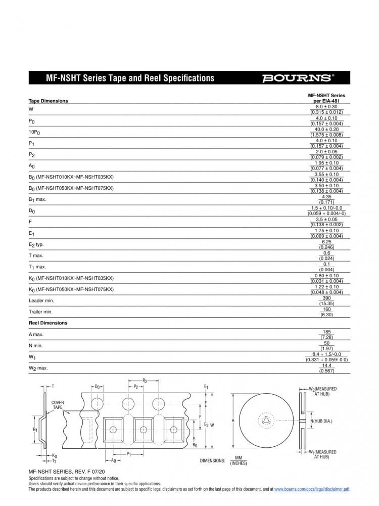 Bourns MF-NSHT series datasheet page 4