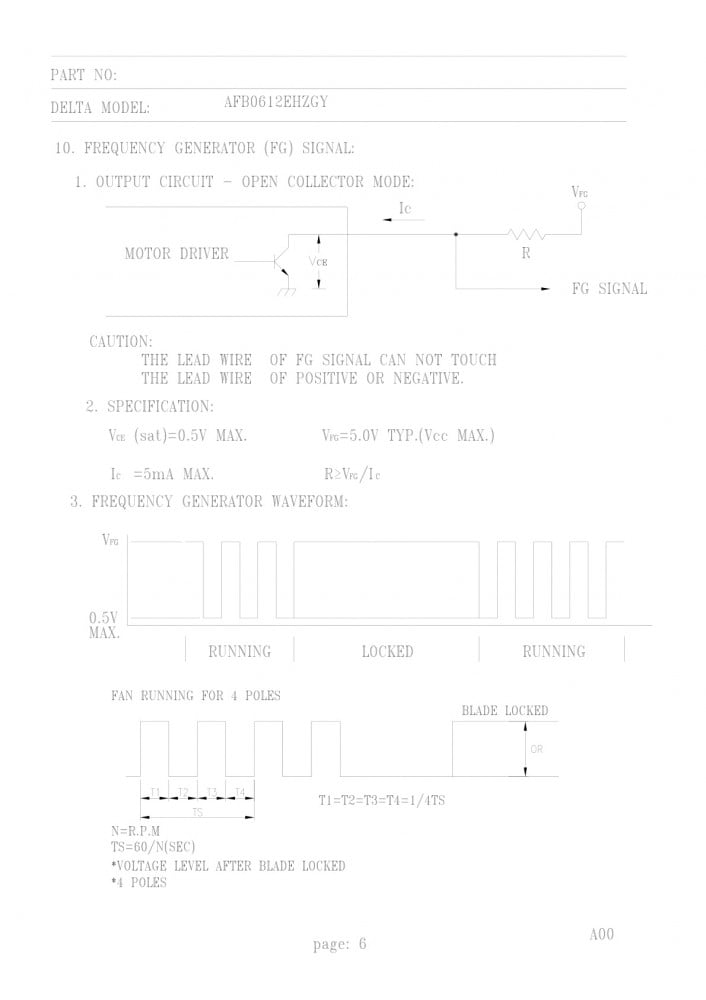 AFB0612EHZGY specification page 8