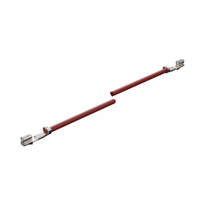 Pre-Crimped Lead Mini-SPOX Female-to-Mini-SPOX Female, Tin (Sn) Plating,  150.00mm Length, 22 AWG, Red for sale