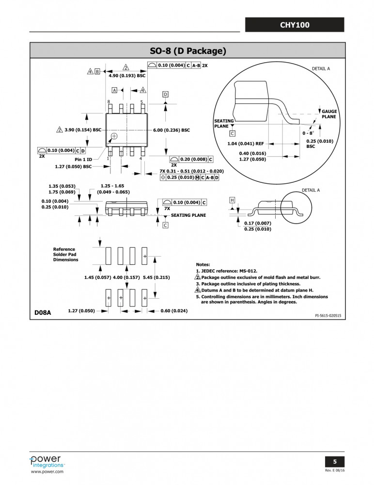 CHY100D datasheet page 5