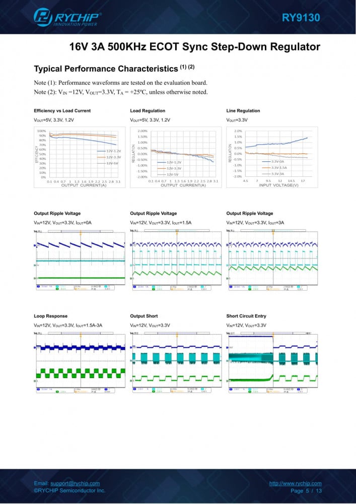 RY9130 datasheet page 5