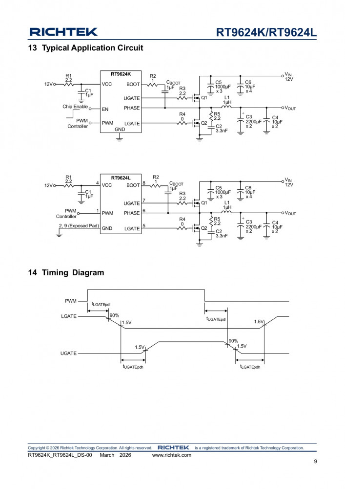 RT9624K RT9624L datasheet preview, page 9