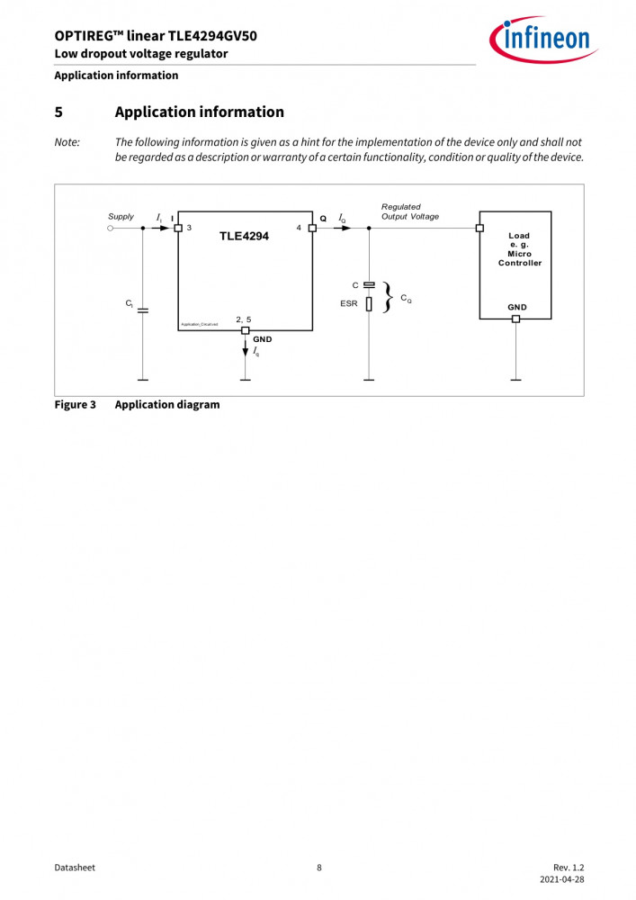 TLE4294GV50 datasheet page 8