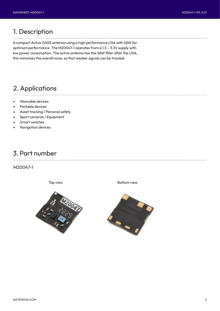 M20047-1 datasheet page 2