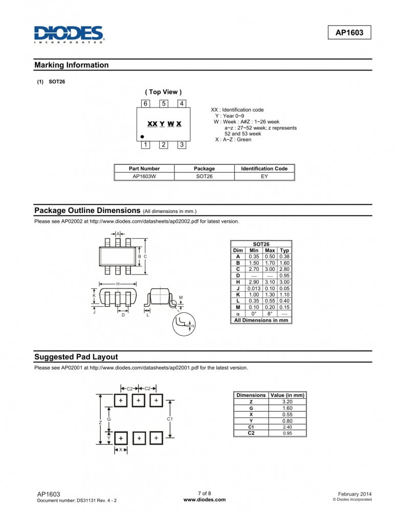 AP1603 datasheet page 7