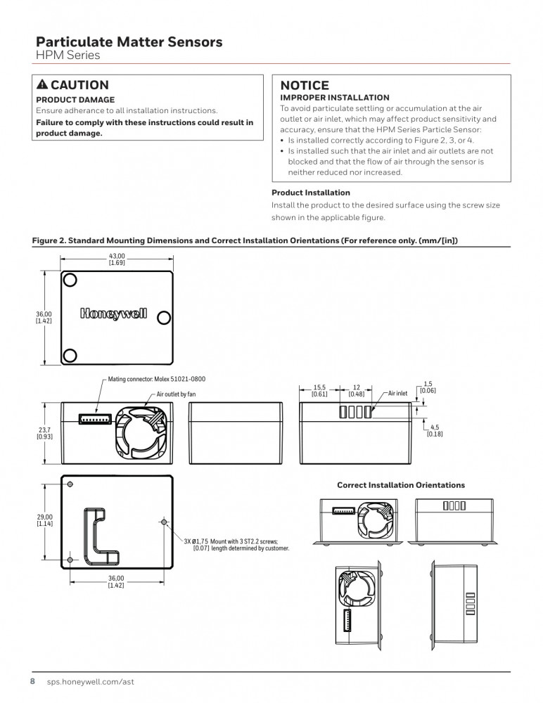 HPMA115C0-004 datasheet page 8