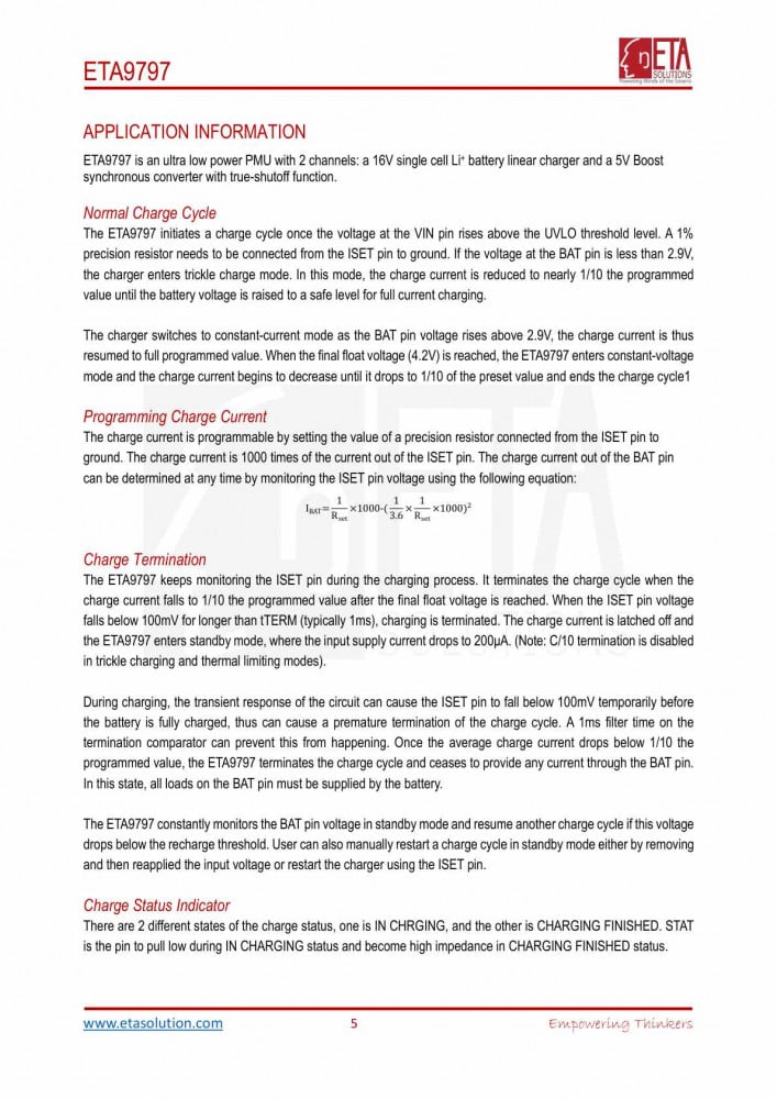 ETA9797E8A datasheet page 5