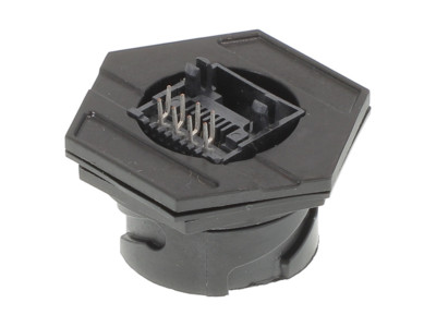 Receptacle, RJ-45, Punchdown Panel Mount Receptacle Jack