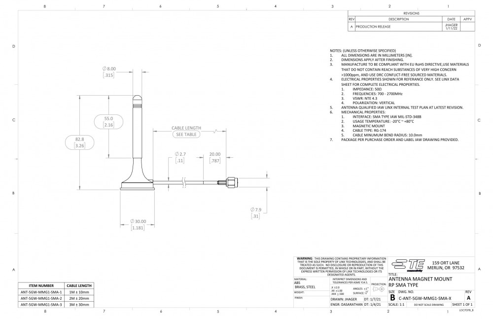 ANT-5GW-MMG1-SMA-1 antenna drawing and specifications