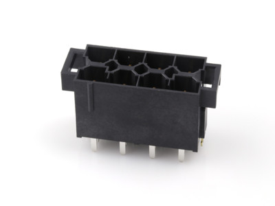 10.00mm Pitch Mini-Fit Sr. Header, Dual Row, Vertical, 2.36mm PCB Thickness, 0.76µm Gold (Au) Selective Plating, 8 Circuits for sale