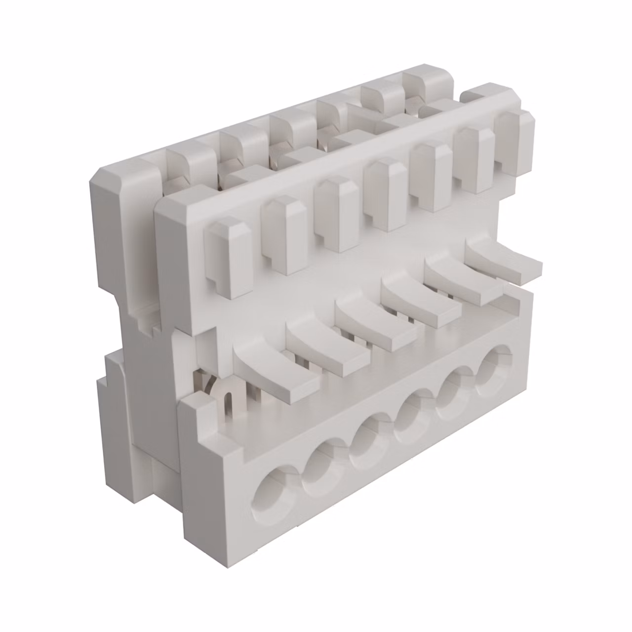 Appli-Mate RAST 2.5 IDT Housing, 2.50mm Pitch, Direct/Indirect, Female, 6 Circuits, All Position Keys, Polarizing Rib Between Circuits 4 and 5 for sale