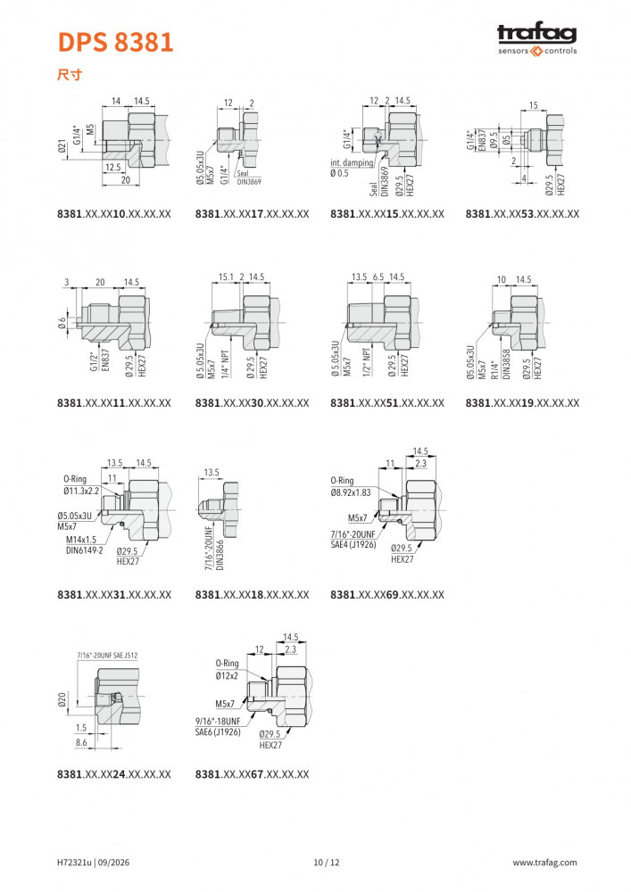 Trafag 8381 technical document page 10