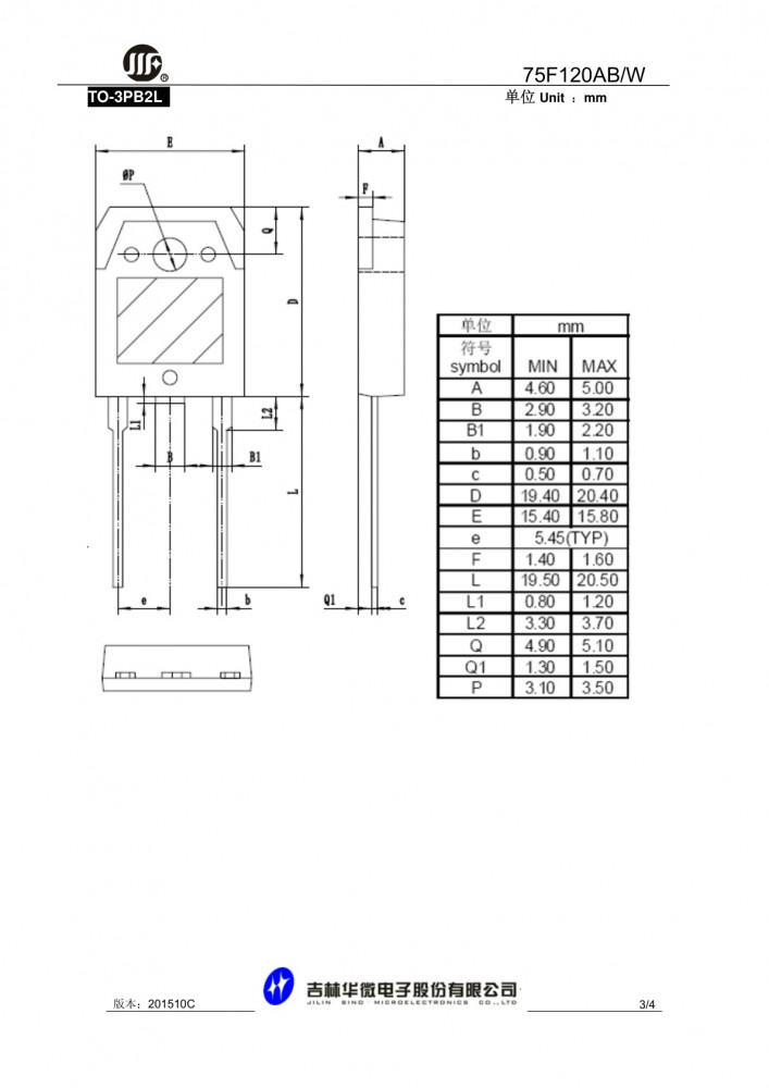 75F120W datasheet page 3