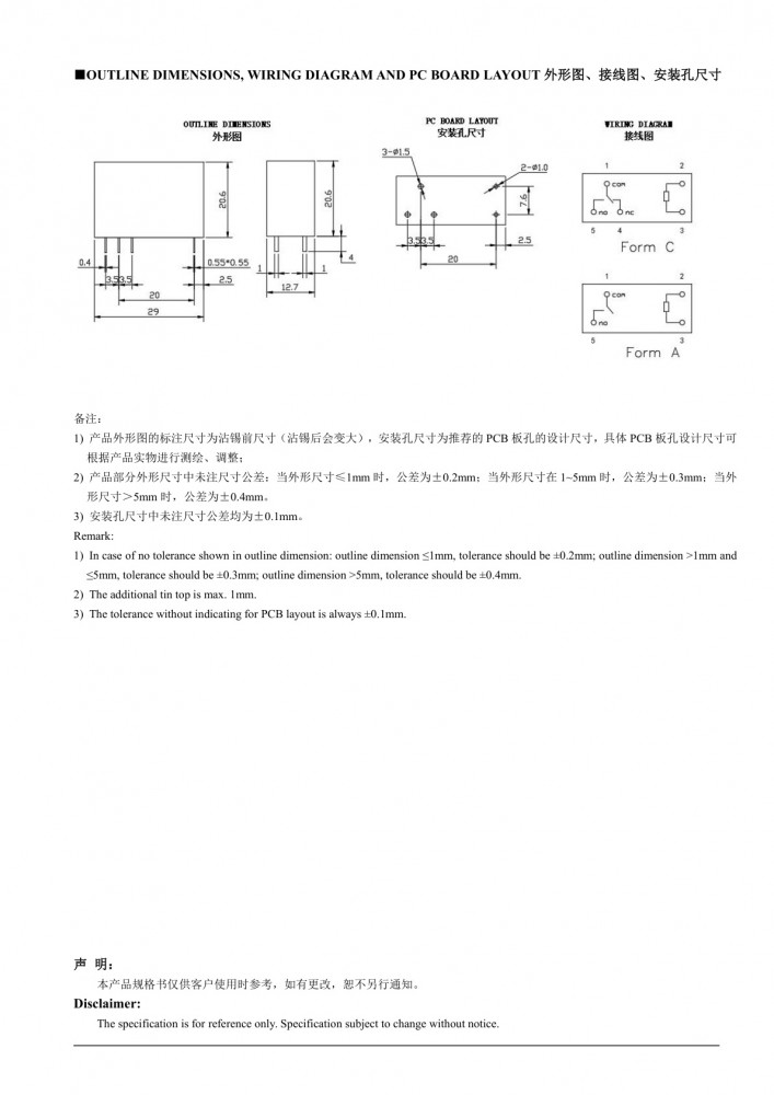 TGK TRA1H datasheet page 4