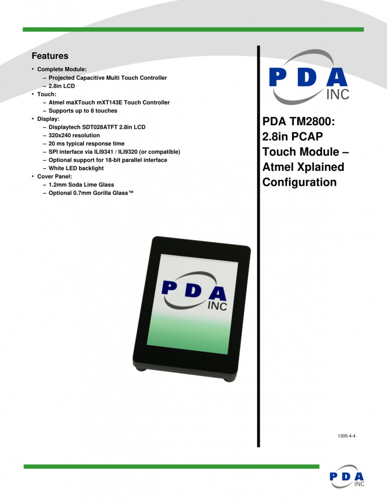 TM2800 technical document page 1