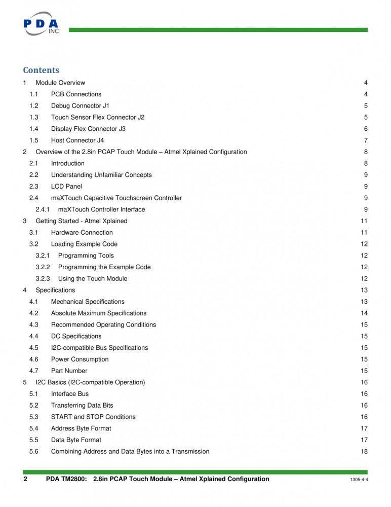 TM2800 technical document page 2