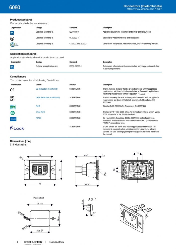 SCHURTER 3-134-903 datasheet page 2