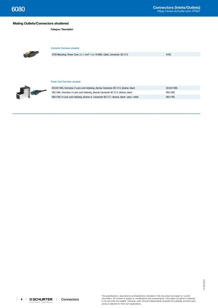 SCHURTER 3-134-903 datasheet page 4