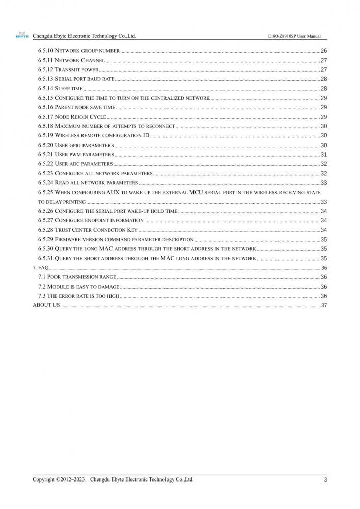 E180-Z8910SP datasheet page 3