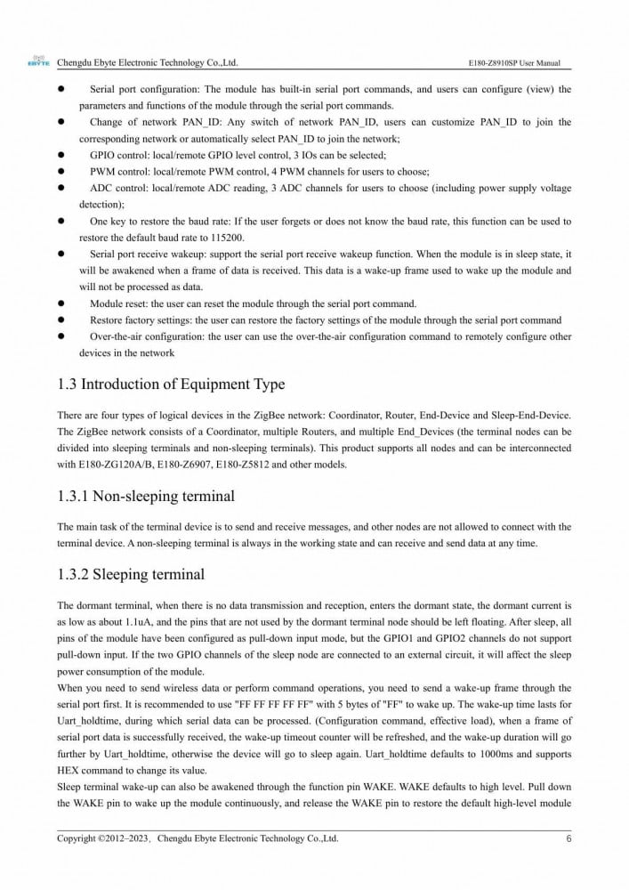 E180-Z8910SP datasheet page 6