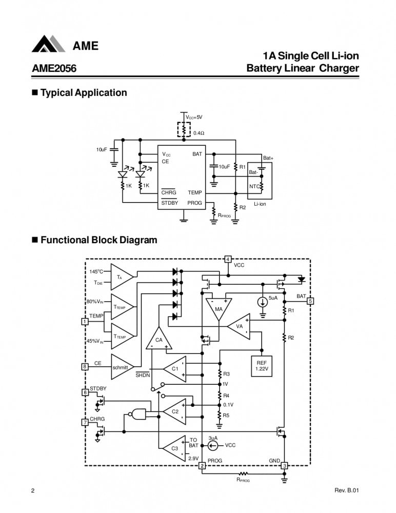 AME2056 datasheet page 2