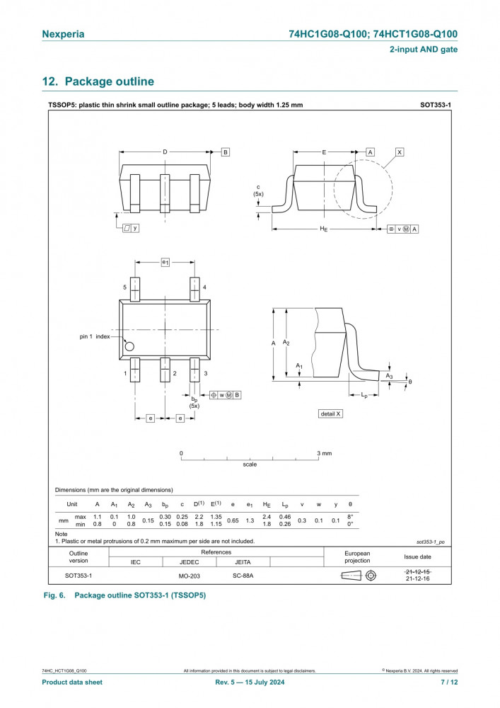 Nexperia datasheet page 7