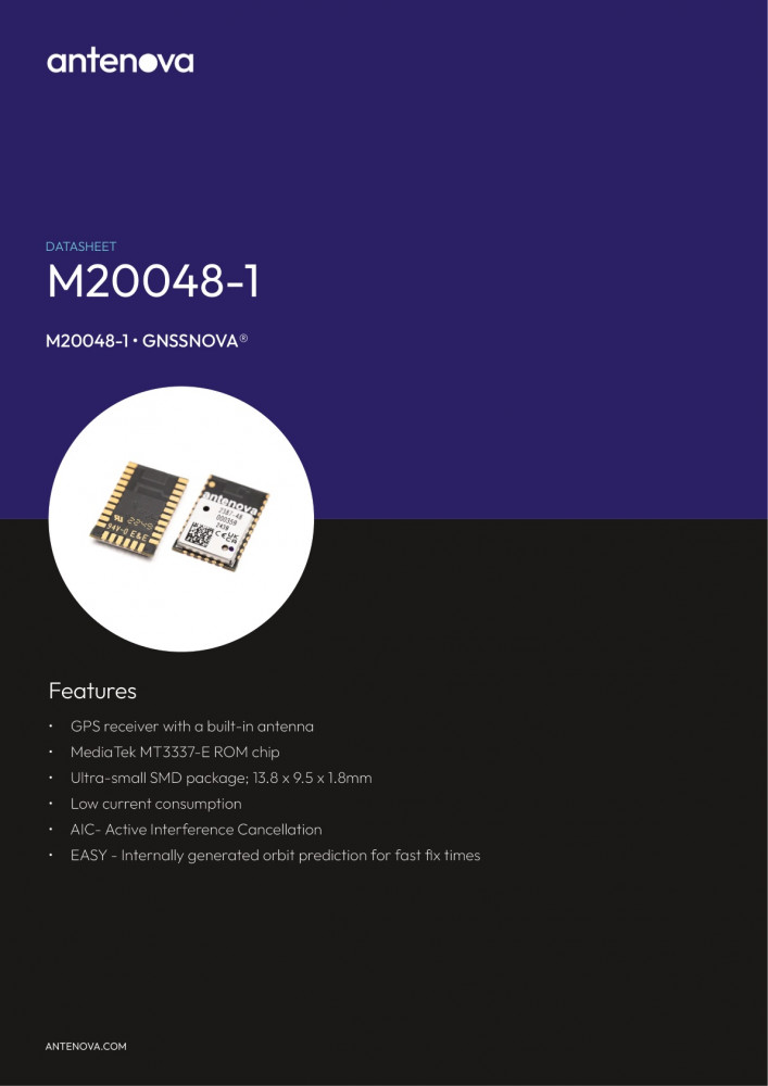 M20048-1 datasheet page 1