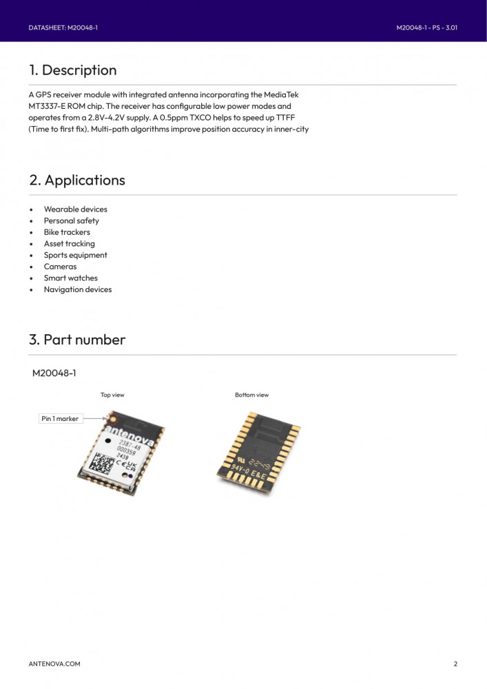 M20048-1 datasheet page 2