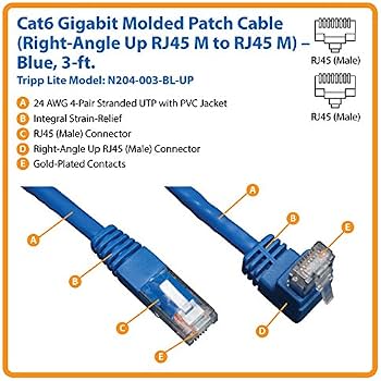 EATON N201P-003-BL Modular Ethernet Cable (RJ45)
