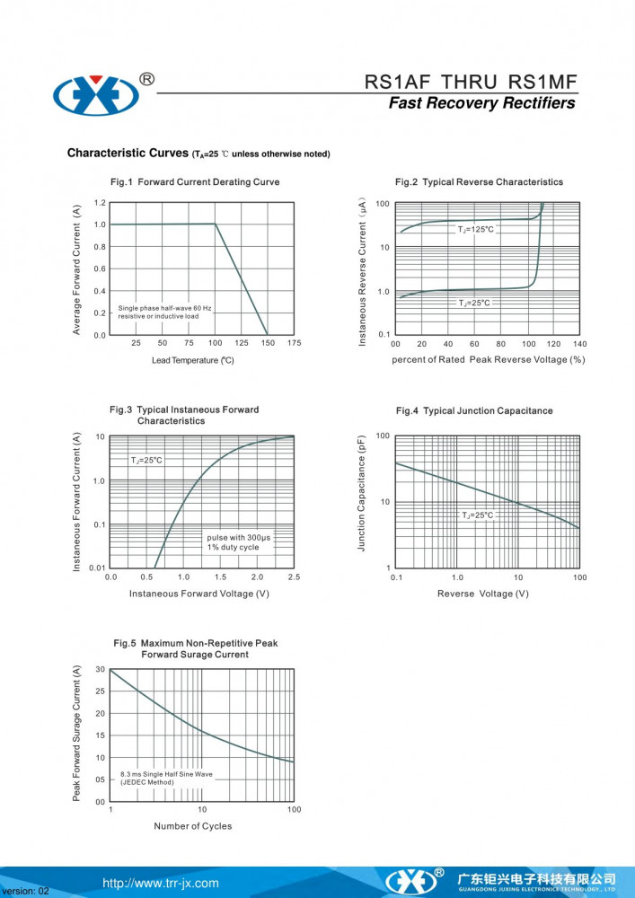 RS1MF datasheet page 2