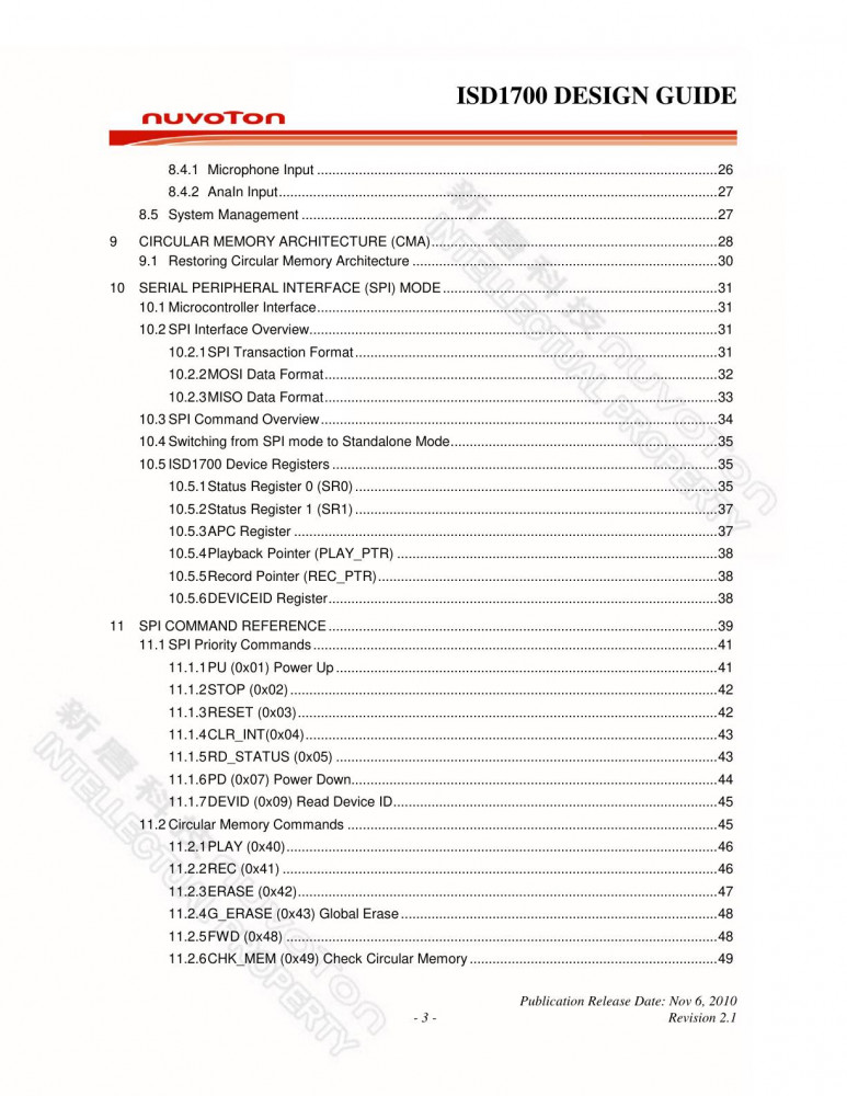 ISD1700 design guide page 3