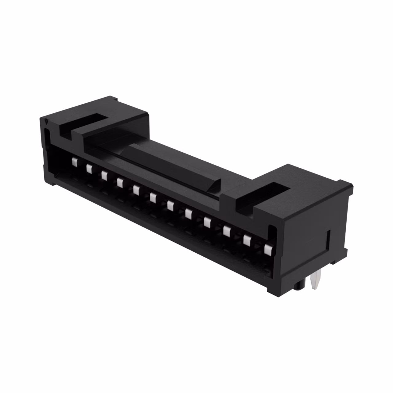 1.25mm Pitch, Micro-Lock Plus PCB Header, Single Row, Right-Angle, Through Hole, Tin-Bismuth Plating, Positive Lock, 12 Circuits, Black for sale
