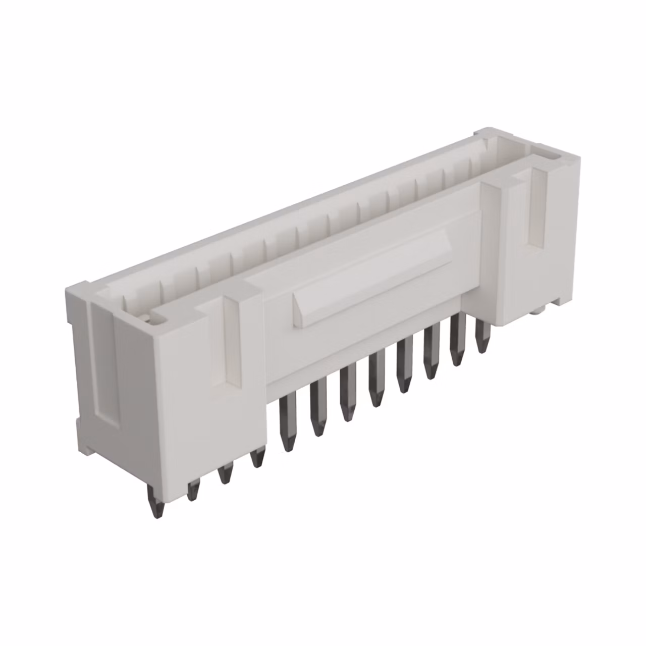 1.25mm Pitch, Micro-Lock Plus PCB Header, Single Row, Vertical, Through Hole, Tin-Bismuth Plating, Positive Lock, 12 Circuits, Low-Halogen, Natural (White) for sale
