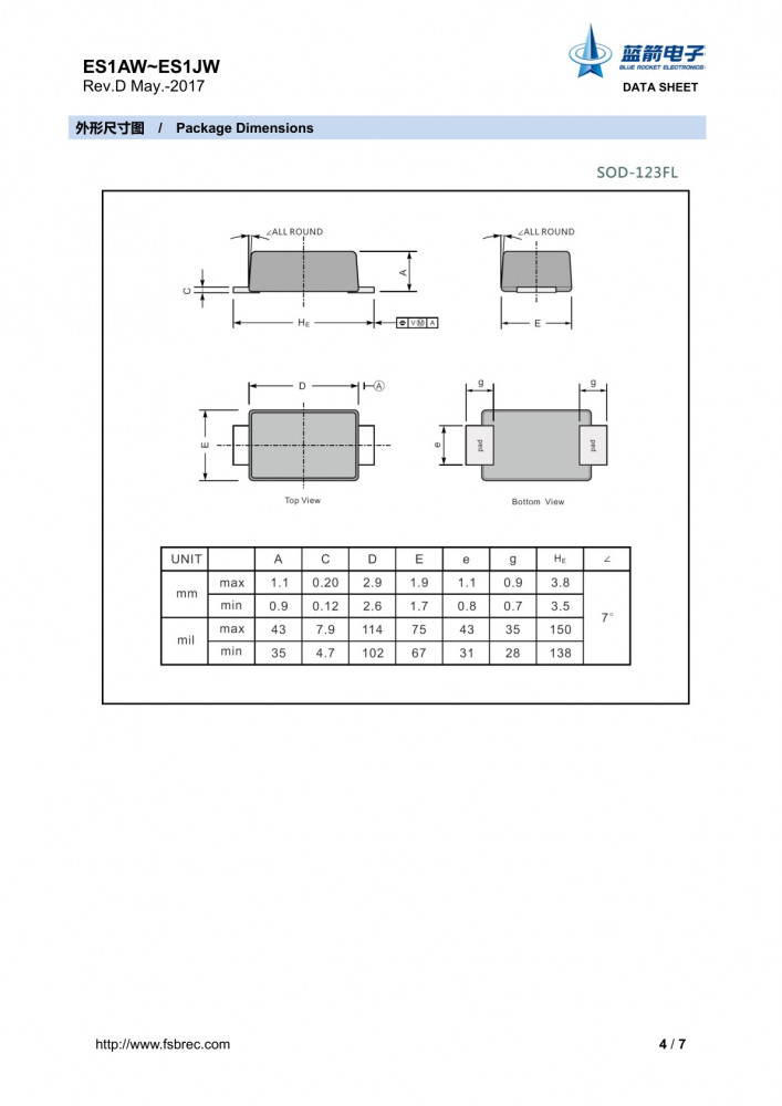 ES1DW datasheet page 4