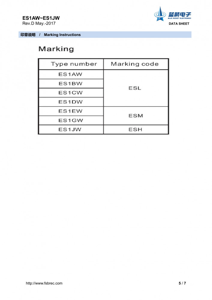 ES1DW datasheet page 5