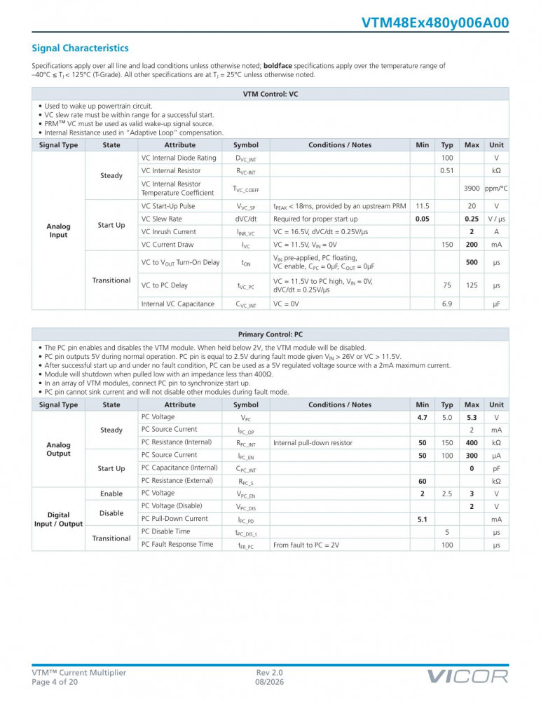 VTM48EF480T006A00 datasheet page 4