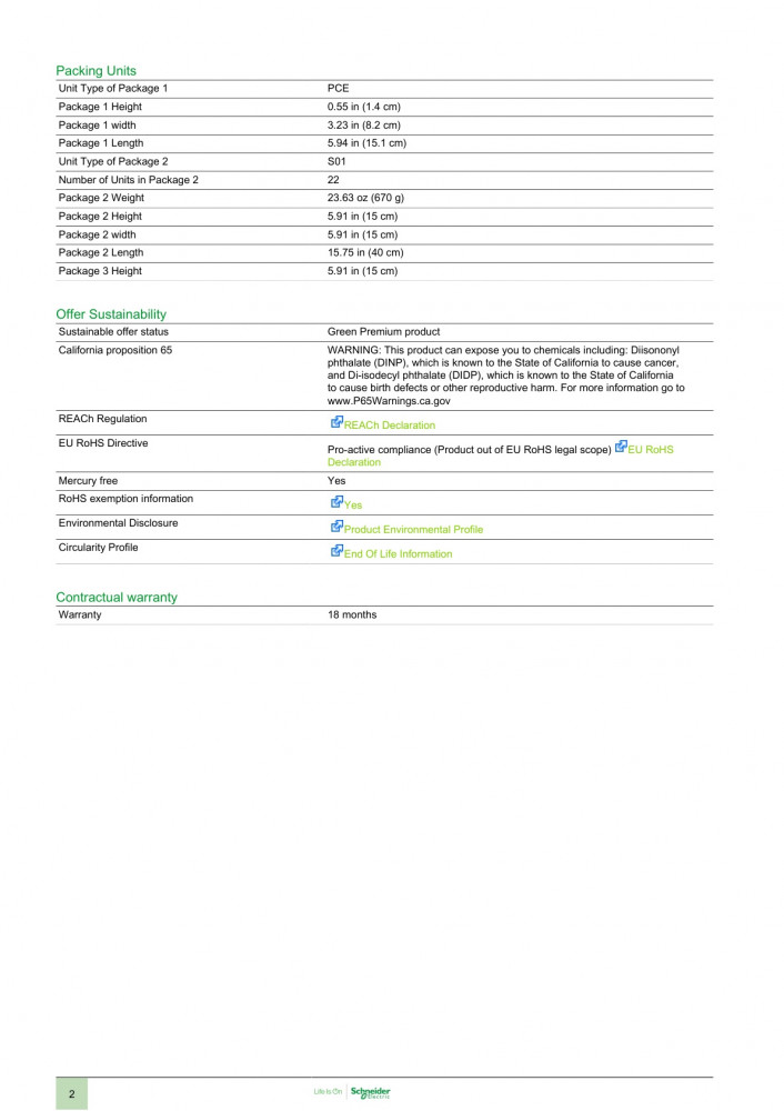 XS508B1PBP01M8 technical document page 2