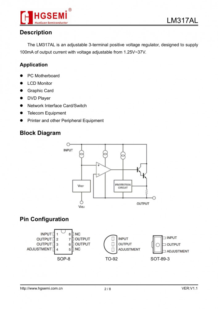 LM317ALM/TR datasheet page 2