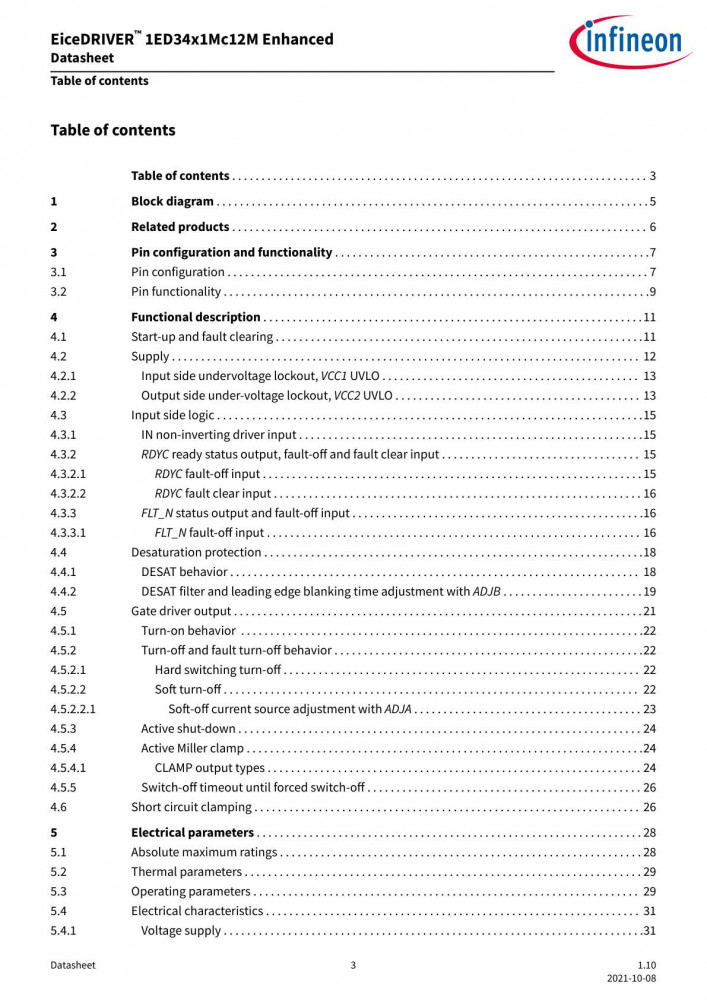 1ED3491MU12M datasheet page 3