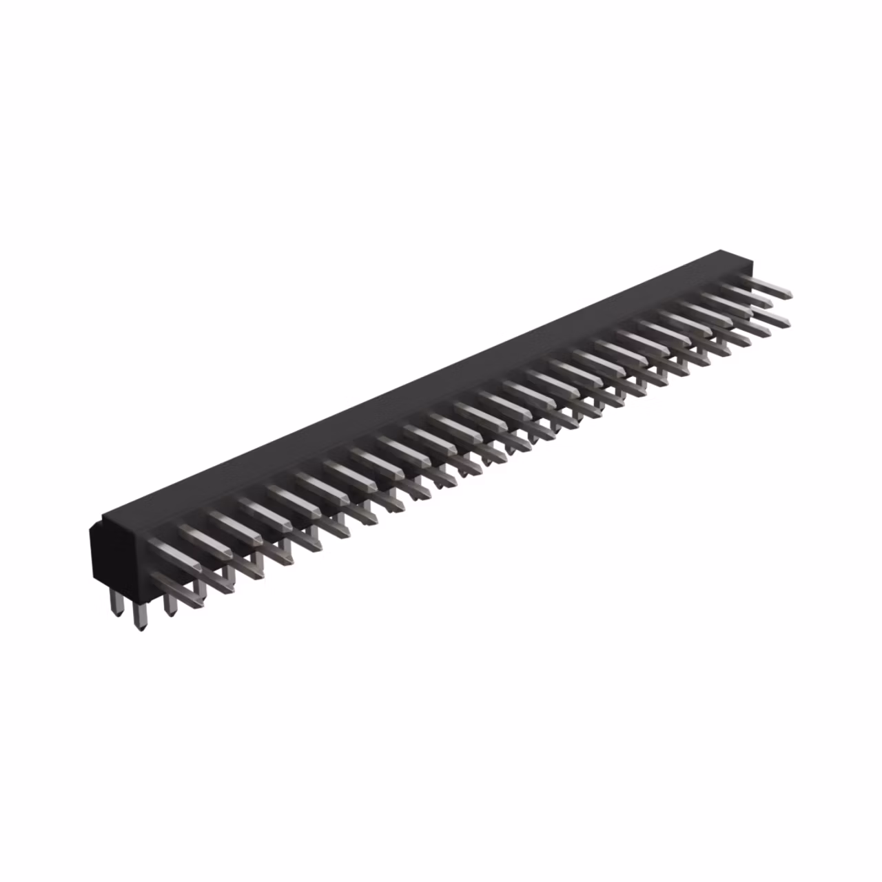 2.00mm Pitch Milli-Grid Header, Right-Angle, Through Hole, 50 Circuits, 2.54µm Tin (Sn) Plating, Mating Pin Length 4.00mm, Tail Length 2.60mm, Tray, Lead-Free for sale