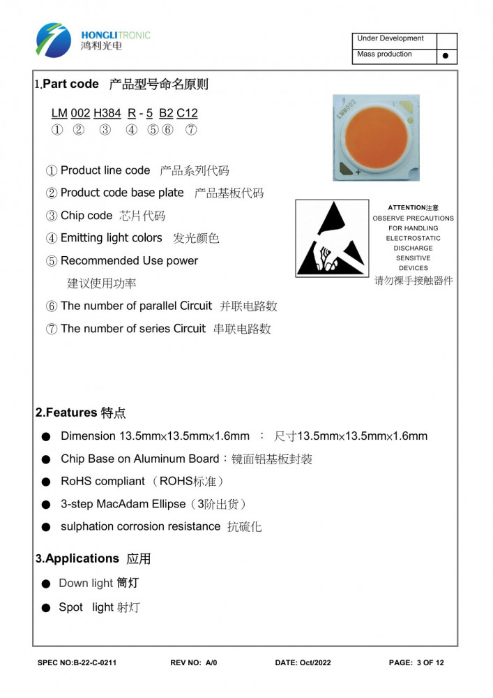 LM002H384R-5B2C12 datasheet page 3