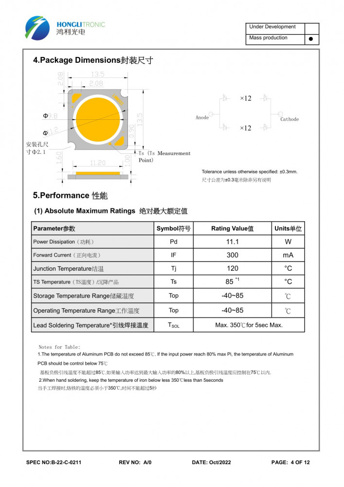 LM002H384R-5B2C12 datasheet page 4